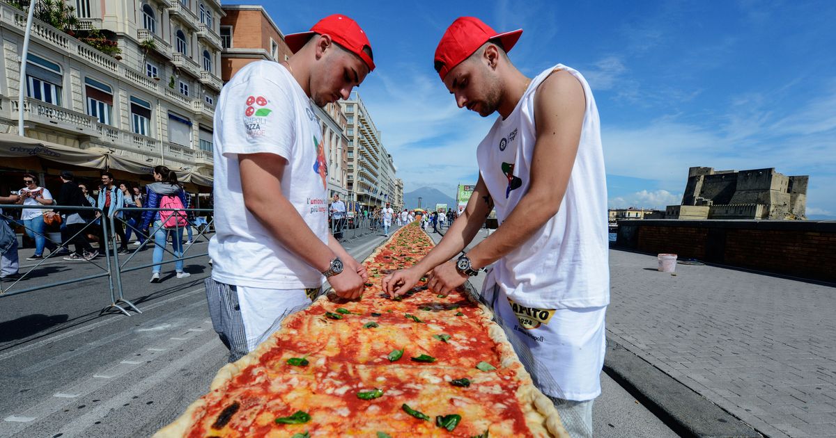 Rude That You Weren’t Invited to Help Eat This Mile-Long Pizza