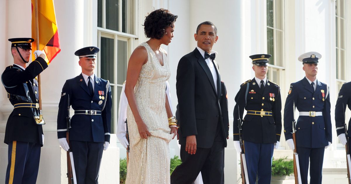 All of Michelle Obama’s White House State Dinner Outfits