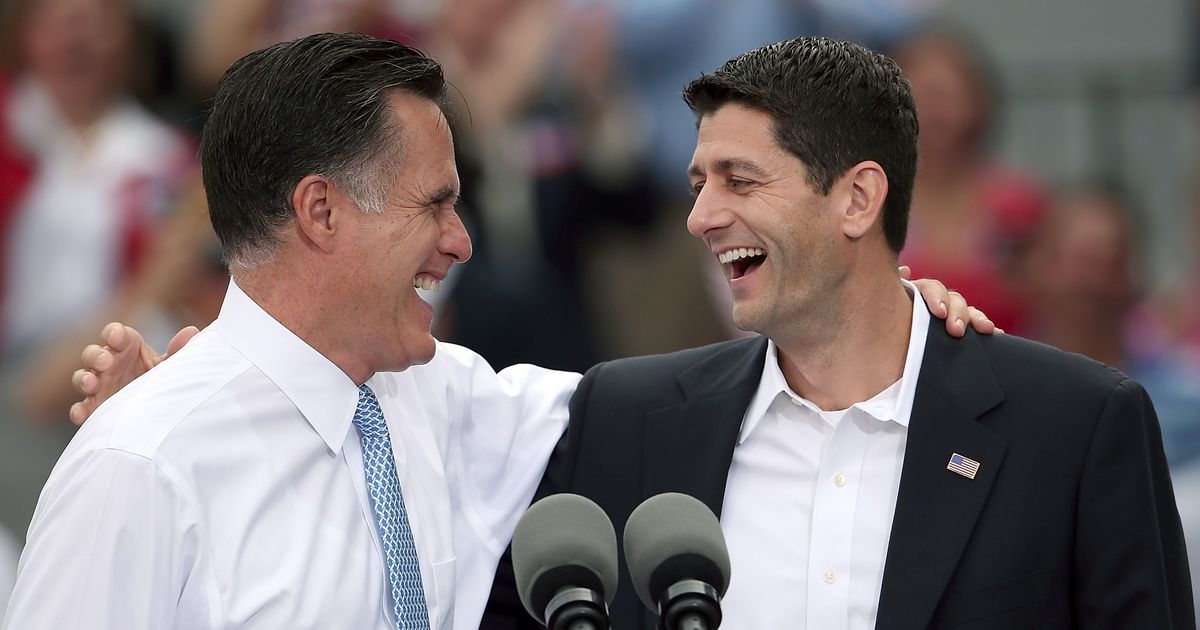 Mitt Romney Introduced Paul Ryan in Front of a Battleship for Some Reason
