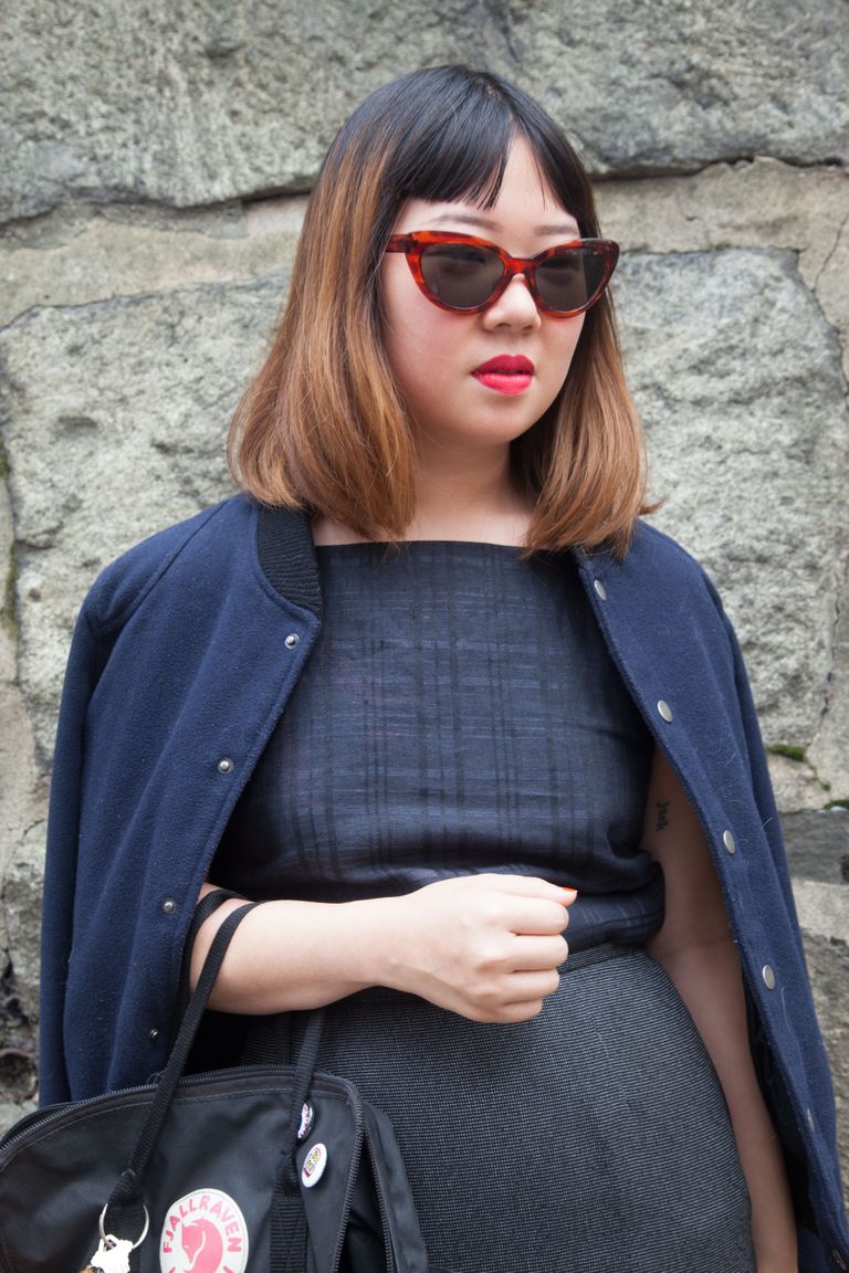 RISD Street Style: Wigs and Monochrome Outfits