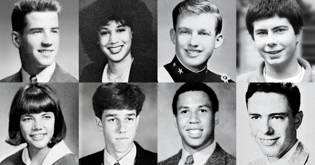 The Yearbook Photos of the 2020 Presidential Candidates