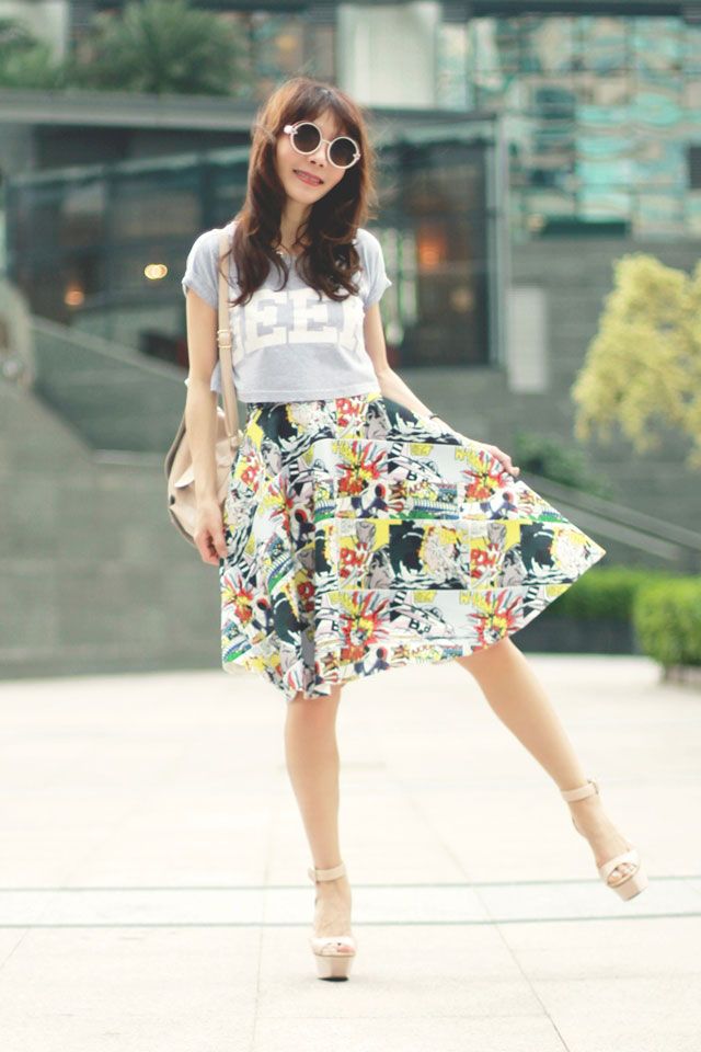 22 Ways to Wear Fun, Graphic Skirts This Summer