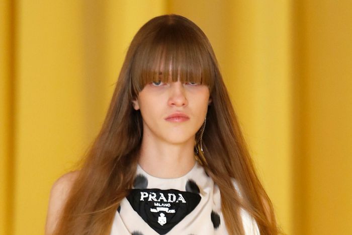 Spring 2021 Milan Prada Runway Hair and Beauty