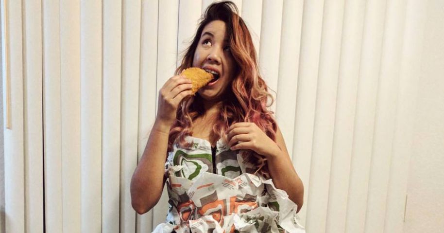 Bride Made a Burrito-Wrapper Dress to Win Taco Bell Contest