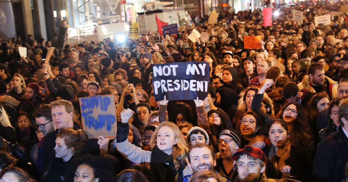 Scenes From the Anti-Trump Protests Across the Country