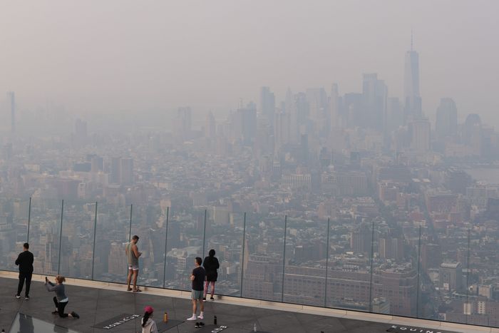 Canadian Wildfires Cover New York City in Smoke Again