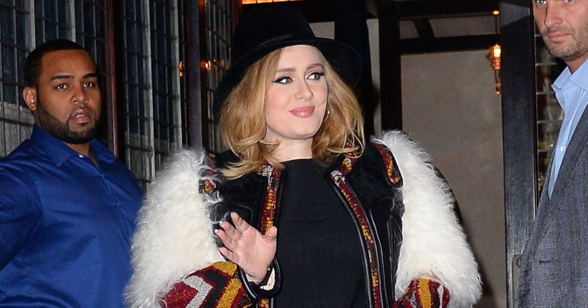 Adele Wore Some Very Furry Sleeves